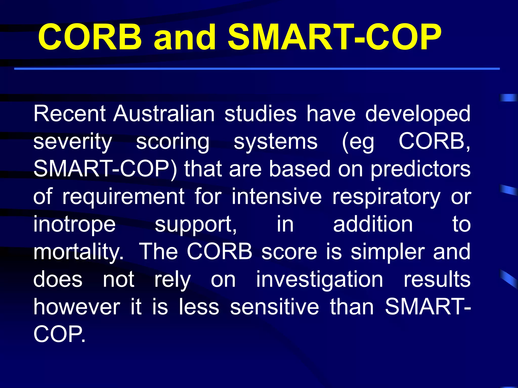Assessment of CAP Severity by Pneumonia Scores | PDF