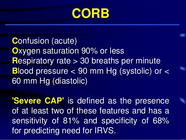 Assessment of CAP Severity by Pneumonia Scores
