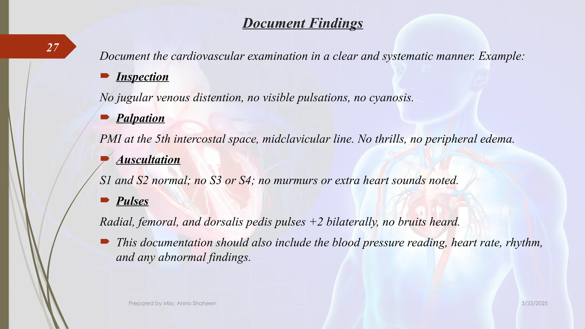 Assessment of Cardiovascular System by health system.pptx