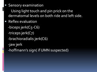 Assessment of cervical spine | PPTX