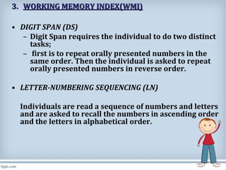 Assessment of cognitive abilities | PPTX