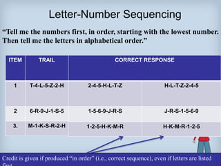 Assessment of cognitive abilities | PPTX