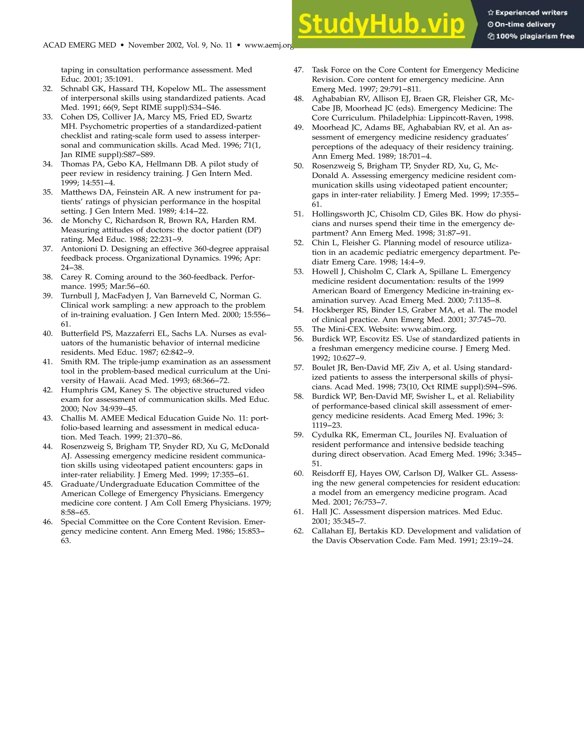 Assessment Of Communication And Interpersonal Skills Competencies | PDF