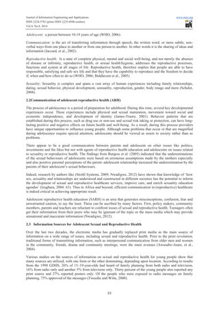 Assessment of communication messages used in adolescent | PDF