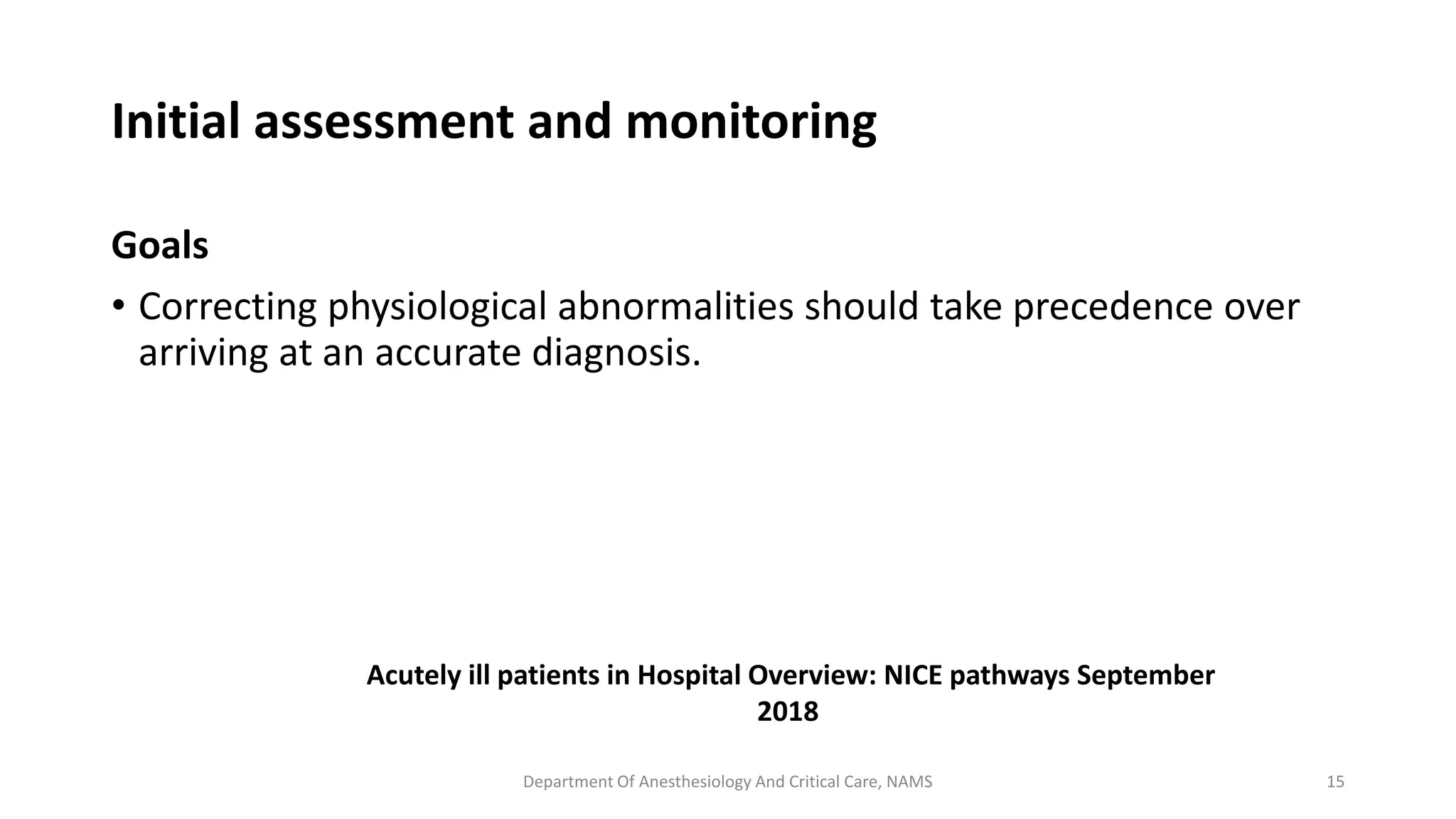 Assessment of critically ill patients | PPTX