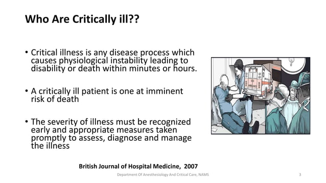 Assessment of critically ill patients | PPTX