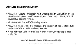 Assessment of critically ill patients | PPTX
