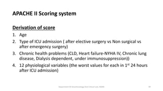 Assessment of critically ill patients | PPTX