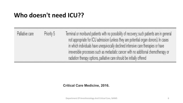 Assessment of critically ill patients | PPTX