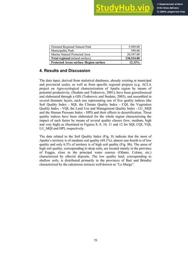 Assessment Of Desertification In Semi-Arid Mediterranean Environments ...