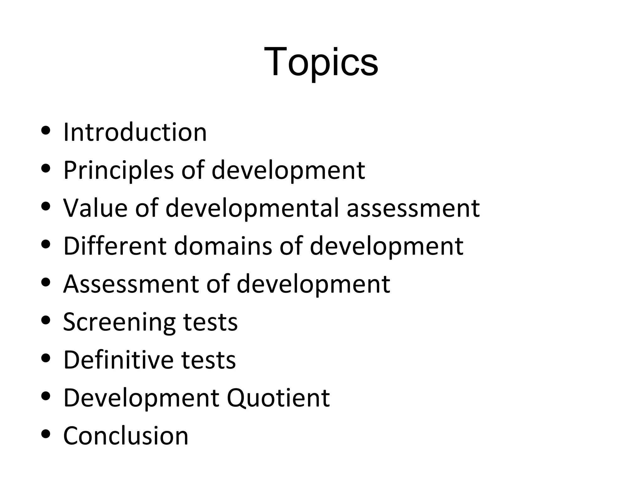 Assessment of development sunil | PPT