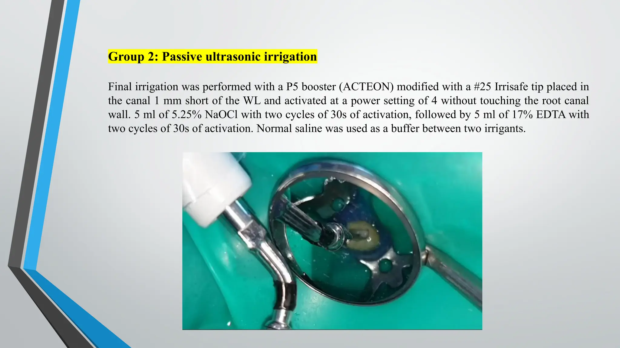 Assessment of different irrigation techniques on the penetration.pptx ...