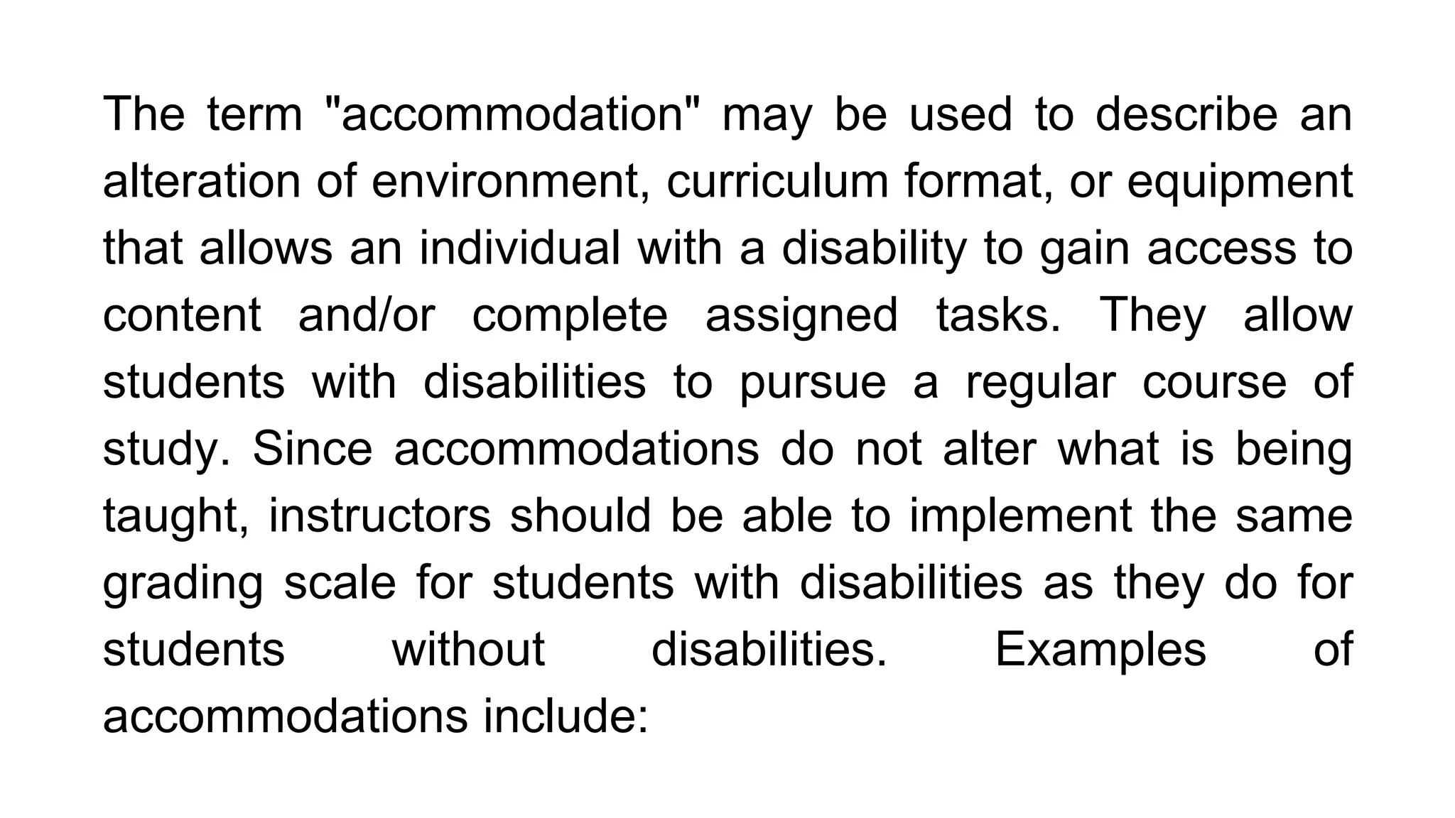 Assessment of diverse, learners,exemption, concessions, adaptation & accommodation | PPTX