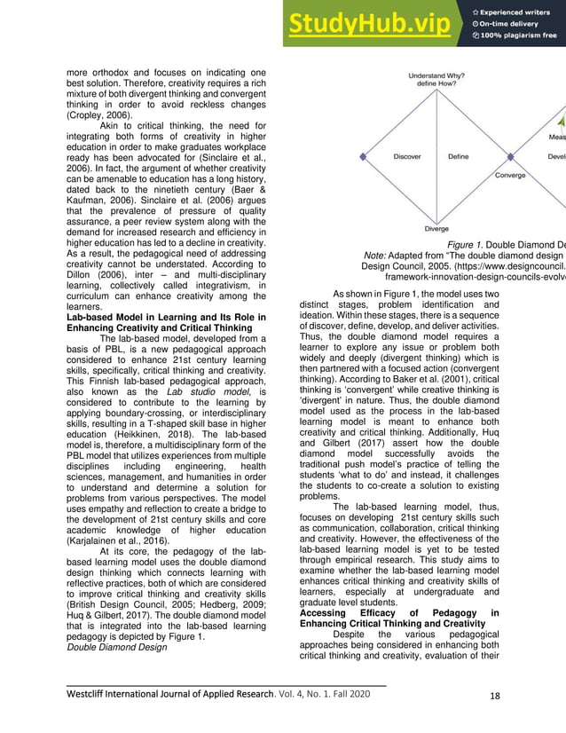 Assessment Of Efficacy Of Lab-Based Learning In Enhancing Critical Thinking And Creative ...