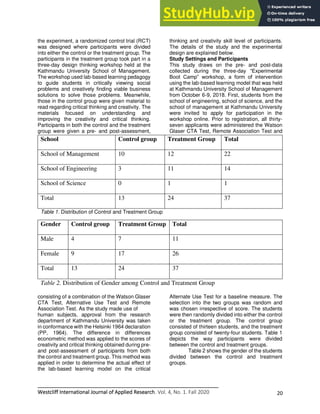 Assessment Of Efficacy Of Lab-Based Learning In Enhancing Critical ...