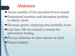 Assessment of Elderly client.pptxjjjjkkkkk | PPT