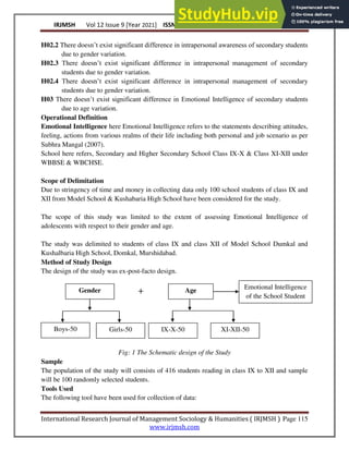 Assessment Of Emotional Intelligence Of School Students | PDF