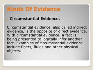 Assessment of evidence | PPTX