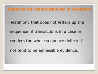 Assessment of evidence | PPTX