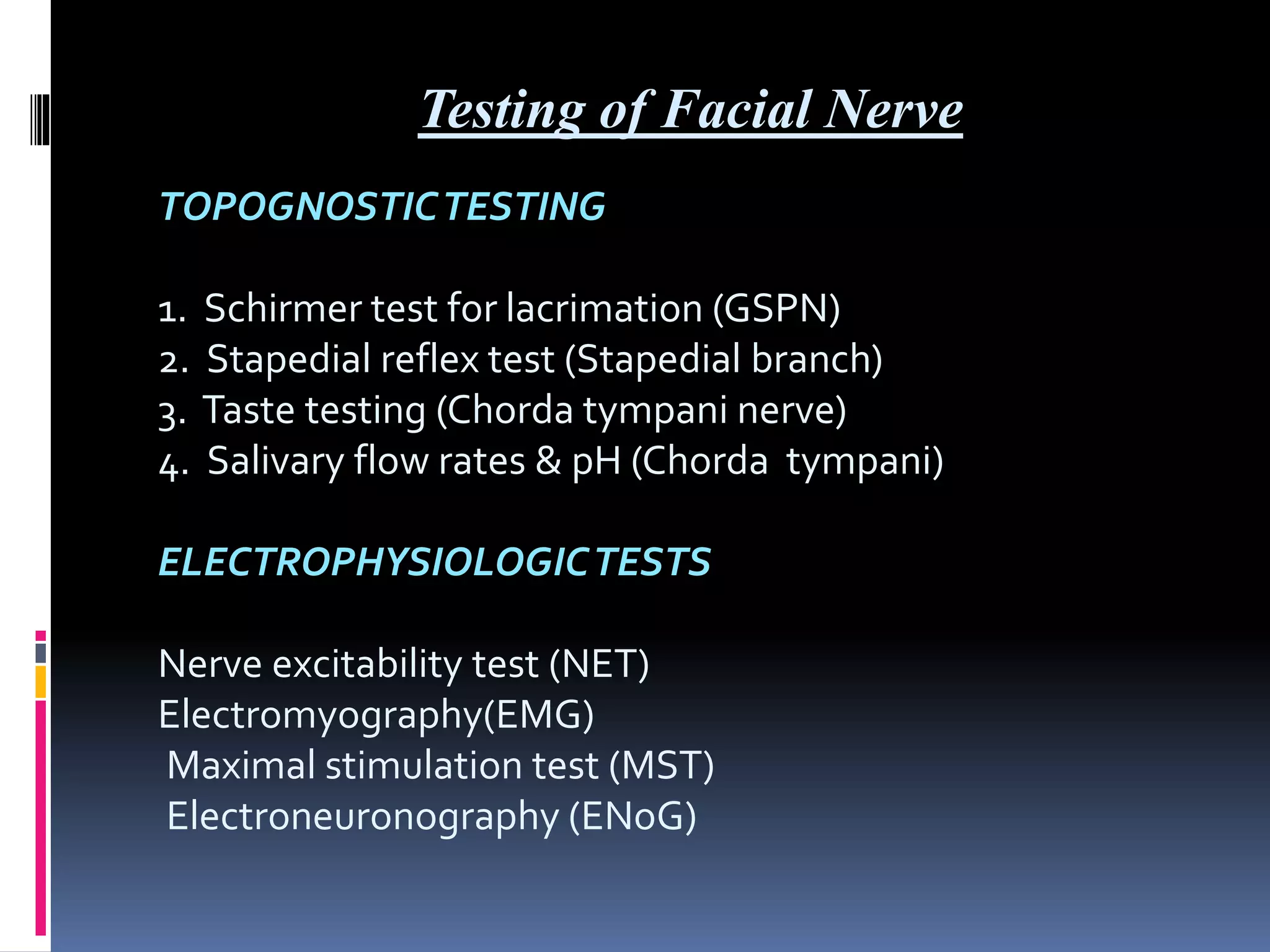 Assessment of facial nerve function | PPTX