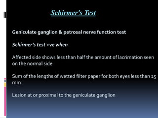 Assessment of facial nerve function | PPTX