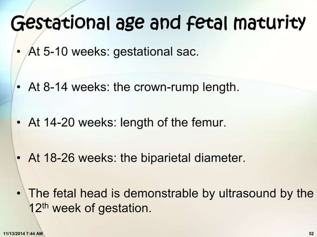 Assessment of fetal wellbeing