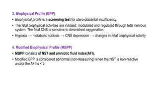 ASSESSMENT OF FETAL WELL BEING in obstetric bms.pptx | Pregnancy ...
