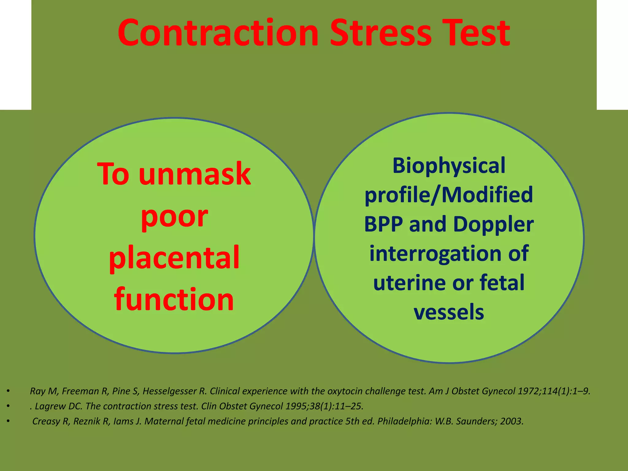 Assessment of fetal wellbeing in pregnancy and labour | PPTX