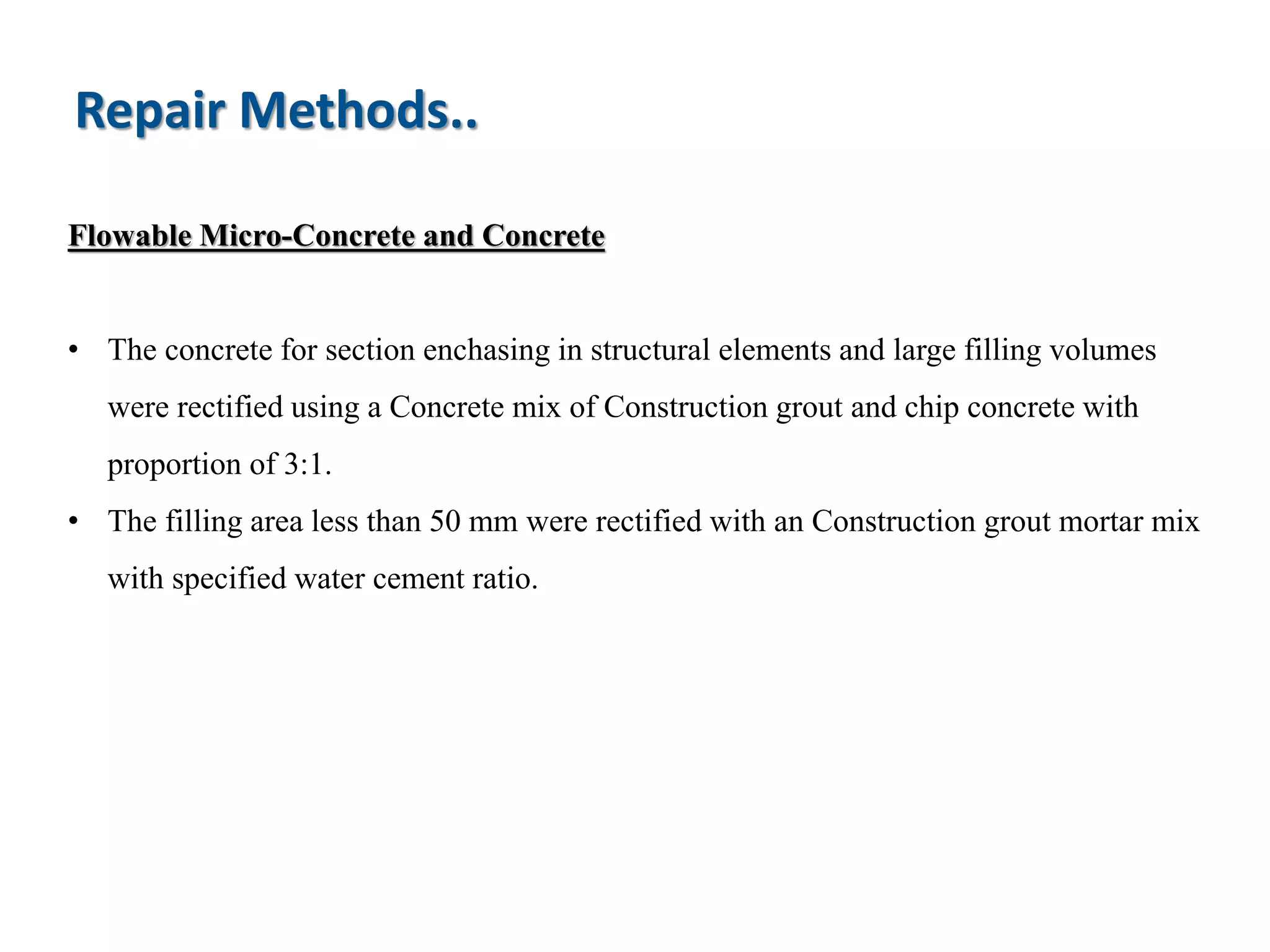Assessment of fire damage and structural rectification process. | PDF