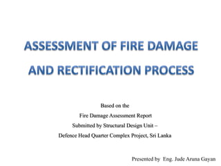 Assessment of fire damage and structural rectification process. | PDF ...