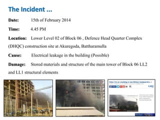 Assessment of fire damage and structural rectification process. | PDF ...
