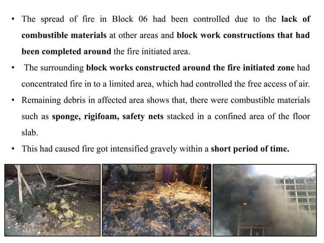Assessment of fire damage and structural rectification process. | PDF ...