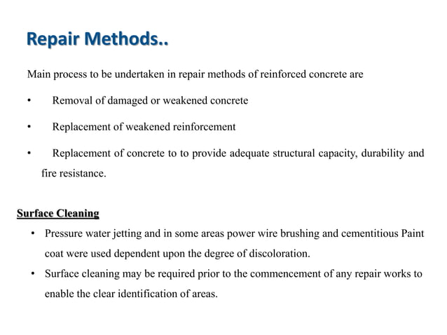 Assessment of fire damage and structural rectification process. | PDF ...