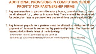 Direct Taxation ASSESSMENT OF FIRMS for B.Com