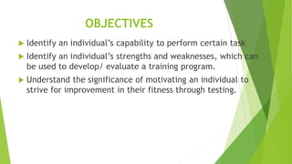 Assessment of Fitness-1.pptx | Bodybuilding | Sports