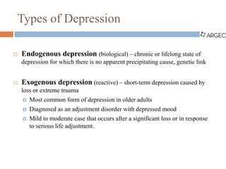 ARGEC - Assessment of Geriatric Depression | PDF