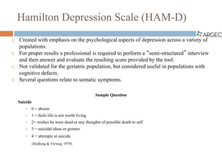 ARGEC - Assessment of Geriatric Depression | PDF