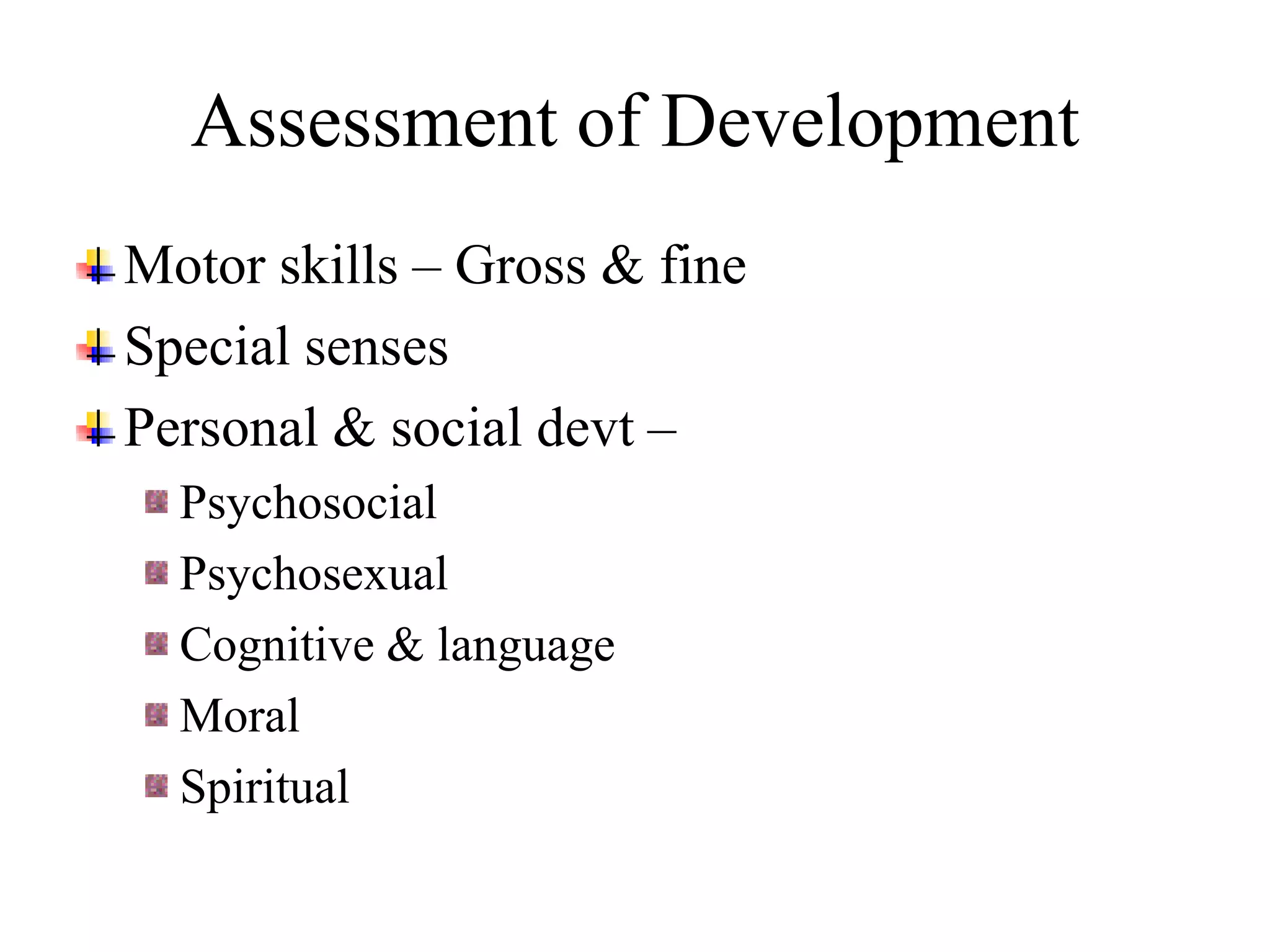 Assessment of Growth and Development in Infants and Children | PPTX ...