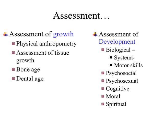 Assessment of Growth and Development in Infants and Children | PPTX ...