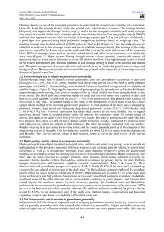 Assessment of groundwater potential zone in paschim medinipur district, west bengal – a meso ...