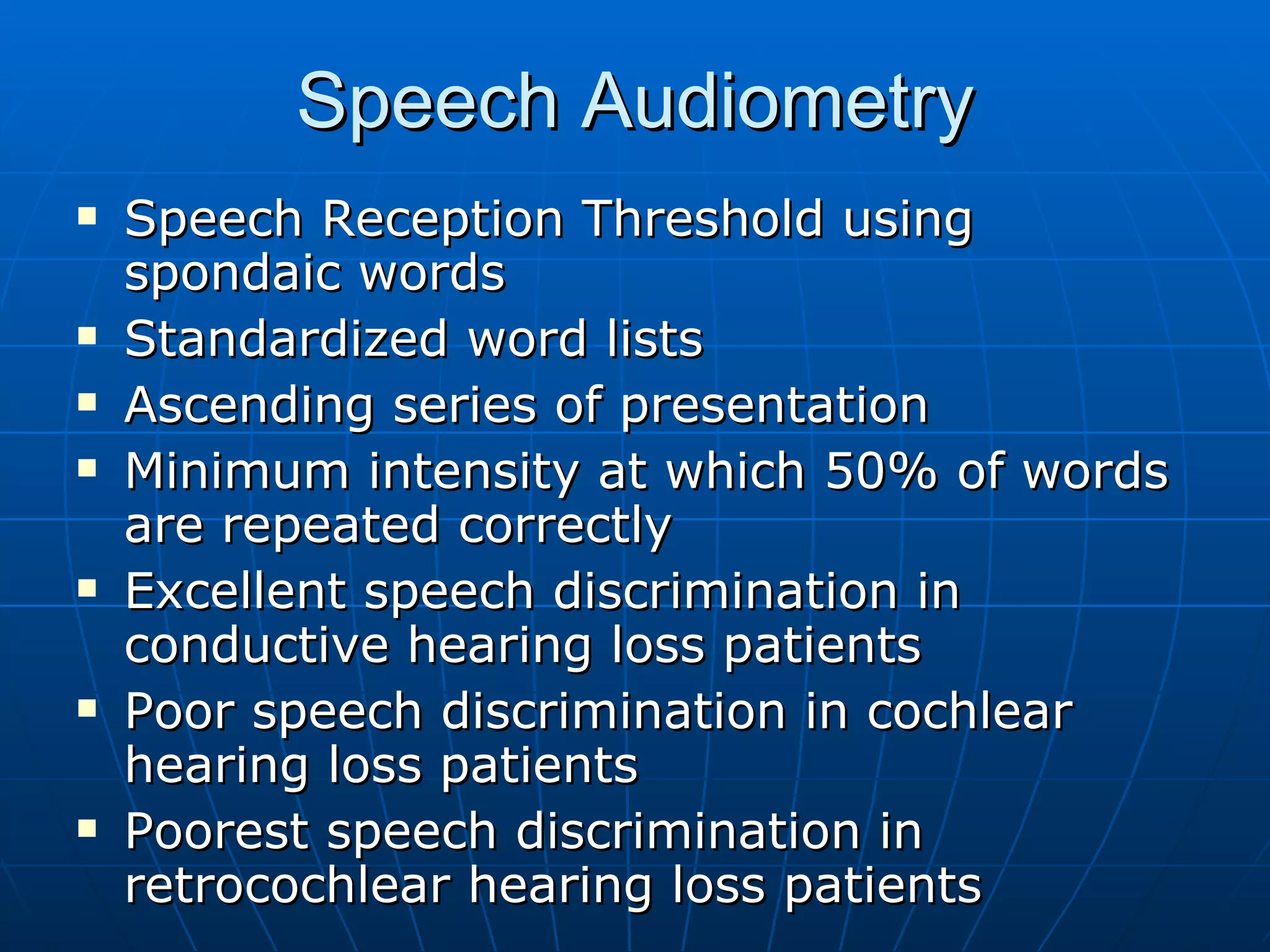 Assessment of hearing | PPT