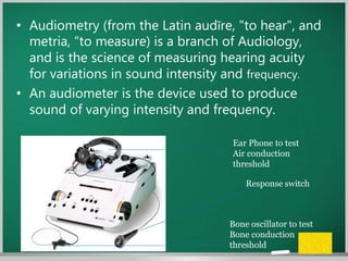 Assessment of hearing | PPTX