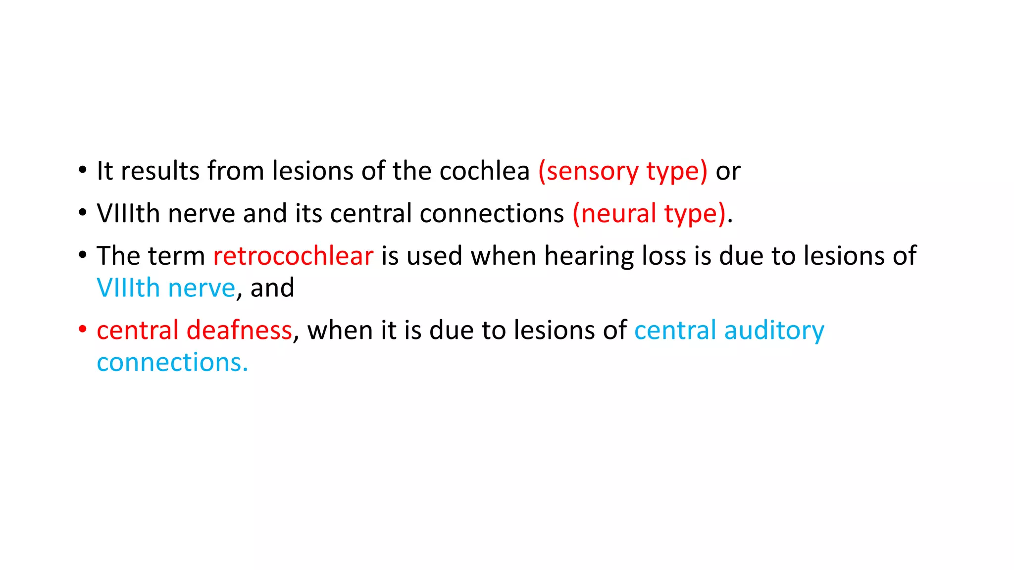 ASSESSMENT OF HEARING | PDF