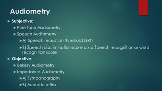 Assessment of hearing | PDF