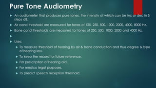 Assessment of hearing | PDF