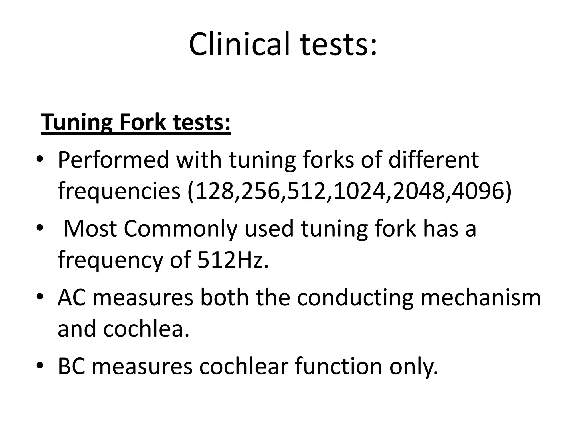 Assessment of hearing | PPTX