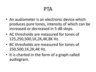 Assessment of hearing | PPTX