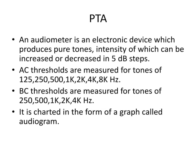 Assessment of hearing | PPTX | Ear, Nose and Throat Conditions ...