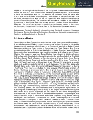 Assessment Of Hydro-Morphological Change Of Surma-Kushiyara River ...