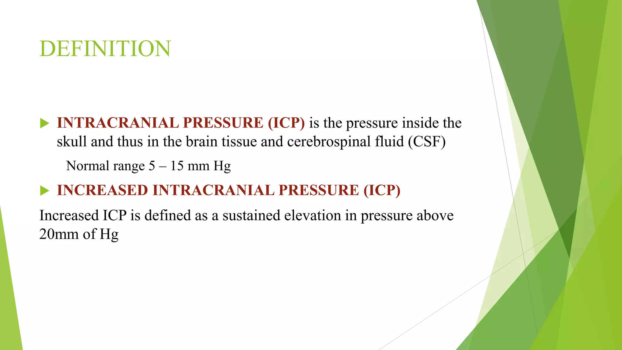 Assessment of increased intracranial pressure | PPTX